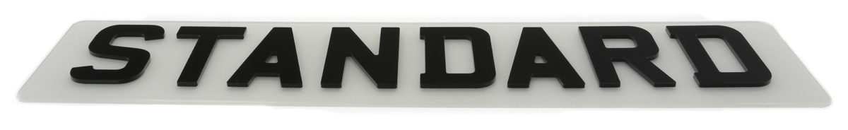 standard white number plates | Concours Plates