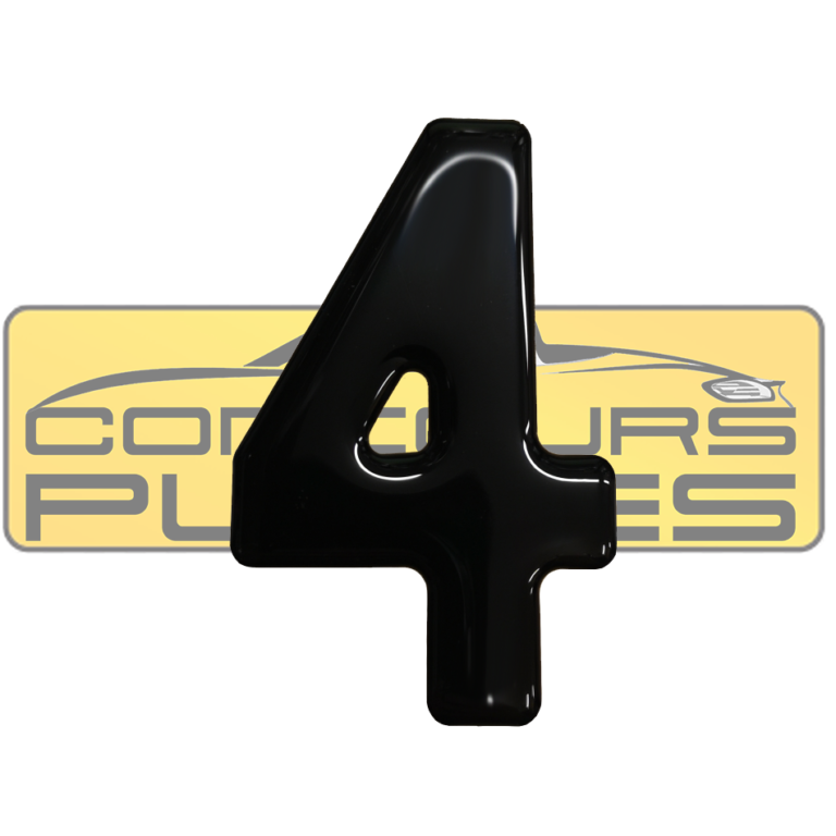 4 Number Letter Digit 3D GEL | Concours Plates